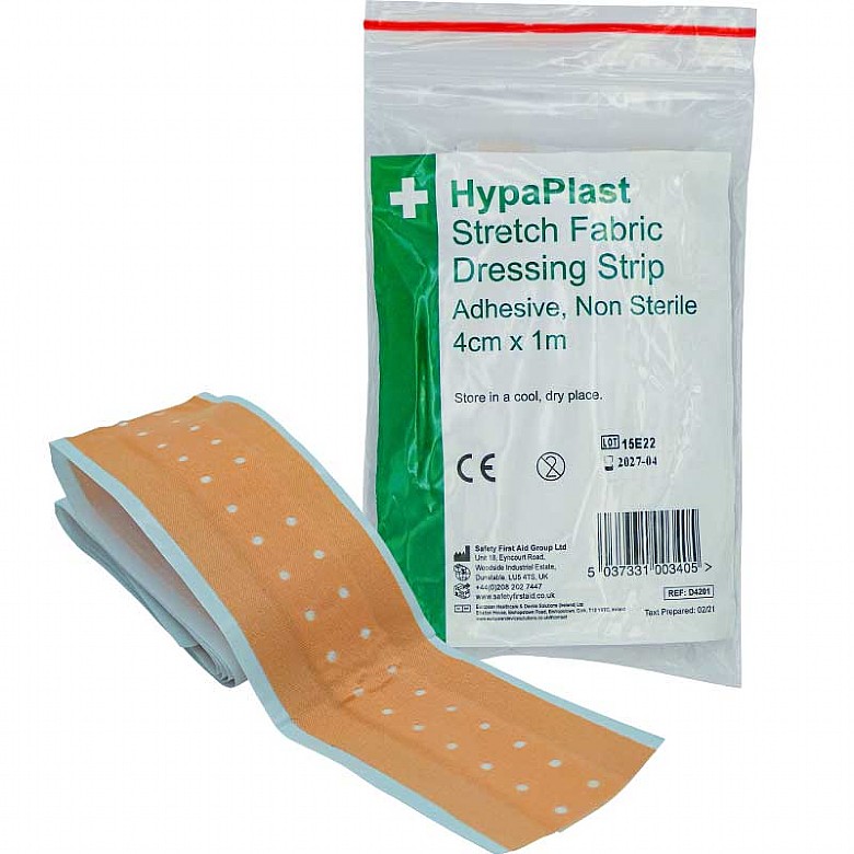 HypaPlast Fabric Dressing Strip (4cm x 1m) Pack of 3 | Plasters ...