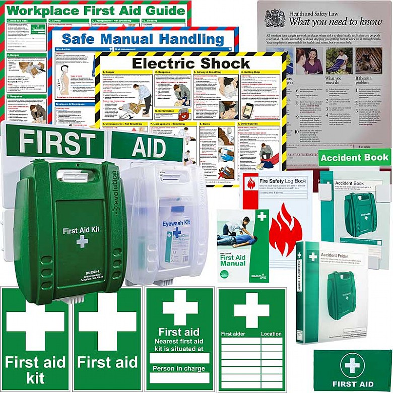British Standard Compliant Comprehensive First Aid Compliance Pack ...