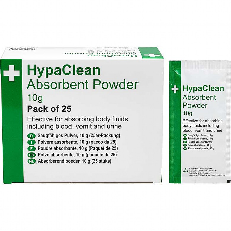 HypaClean Absorbent Powder 10g, Pack of 25 | Absorbent Powder | Safety ...