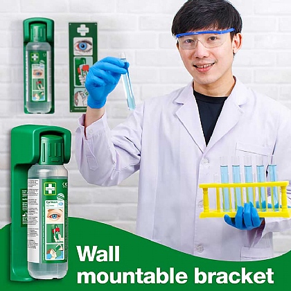 Cederroth 500ml Eye Wash (Pack of 2) inc Wall Bracket and Sign ...