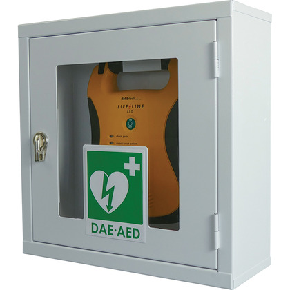 Universal Defibrillator Cabinet with Alarm | Cabinets | Safety First Aid
