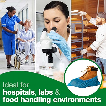 White Polythene Aprons - Medium Length (Box of 100) | PPE | Safety ...