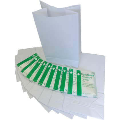 HypaClean Vomit Bags (Pack of 100) | Sick Bags & Bowls | Safety First Aid