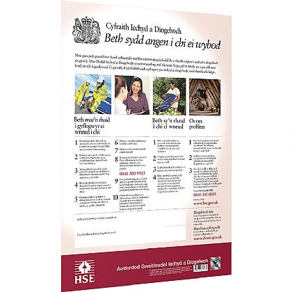 HSE Health & Safety Law Poster, A3 Flexible Plastic | Health & Safety ...